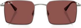 Ray-Ban unisex, Accessoires, Gris, Taille: 53 MM Idan Lunettes de soleil