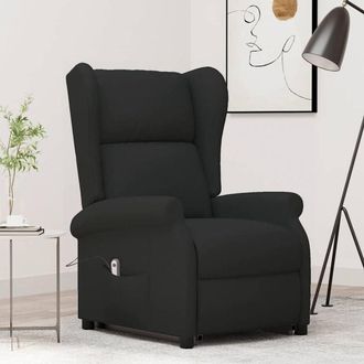vidaXL Fauteuil Noir Tissu Vidaxl