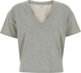 Loulou Studio Femme, Tops, Gris, Taille: 38 FR Faaa LDS V Neck T-Shirt