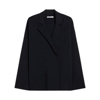 Max Mara Femme, Vestes, Bleu, Taille: 36 FR Blazer Doppiopetto