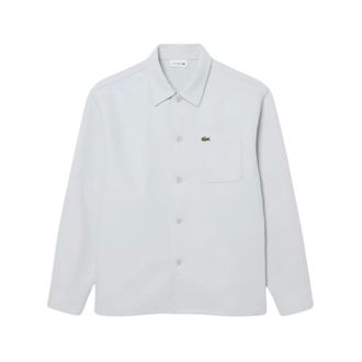 Lacoste Surchemise en flanelle &eacute;paisse - Homme - Chemises - Gris - Taille: S