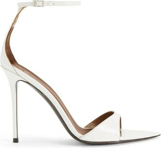 Giuseppe Zanotti Femme, Chaussures, Blanc, Taille: 38 EU Sandales blanches &agrave; bout ouvert avec talon aiguille
