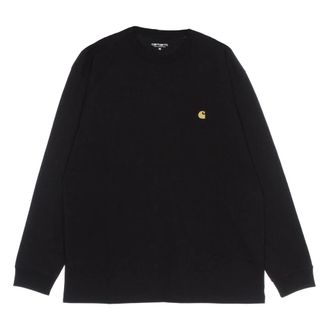 Carhartt Work in Progress Homme, Tops, Noir, Taille: M T-shirt &agrave; manches longues Chase