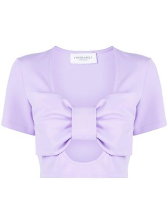 Viktor & Rolf haut &agrave; d&eacute;tail de noeud - Violet
