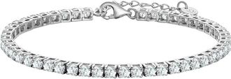 Glanzst&uuml;cke M&uuml;nchen Armband - Sterling Silber Armband Zirkonia - Gr. ONESIZE - in Silber - f&uuml;r Damen