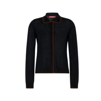 Max Mara Cardigan Msttarga - Femme - Pulls - Bleu - Taille: 42 FR