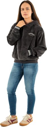 Superdry Country Club Velour Loose Fit Hoodie XL