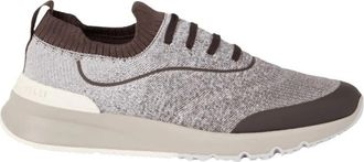 Brunello Cucinelli Gestrickte Sneaker - - Shoes - Herren - Braun - 43 EU