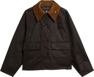Barbour Veste Spey Wax&eacute;e - Femme - Vestes - Vert - Taille: 40 FR