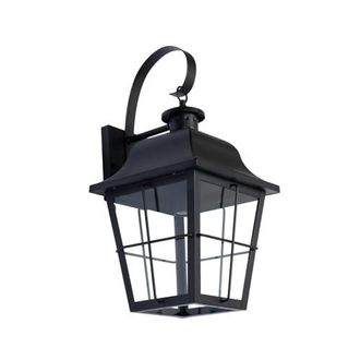 Lindby Applique Exterieur Mertollio &agrave; intensit&eacute; variable (Antique, Classic) en Noir M&eacute;tal (1 lampe,&agrave; E27) Murale Luminaire Lampe Jardin Eclairage