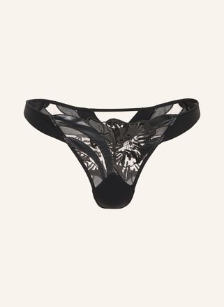 Livy Livy String Bloom Garden In Lederoptik schwarz