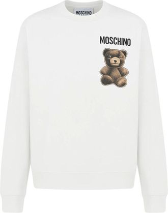 Moschino Herren, Sweatshirts & Hoodies, Weiß, SGröße