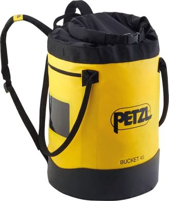Petzl Bucket 45, Selbstversorgende Haltertasche, Gelb, 45 Liters, Unisex-Adult