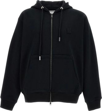 Wooyoungmi Wooyoungmi, Homme, Sweatshirts et sweats &agrave; capuche, Noir, Taille: M Back Logo Hooded Zipup
