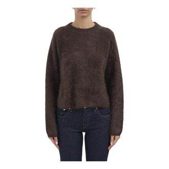 Soft Goat Maglia Brushed in Kaschmir - - Knitwear - Damen - Braun - XS
