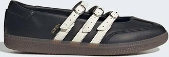 adidas Originals Samba Ballettschuhe in Core Black / Off White / Gum-Schwarz