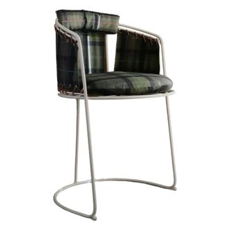 Honor&eacute; Chaise Palmer velours tartan Honor&eacute;