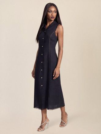 Apart Midikleid mit Schalkragen