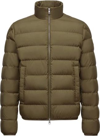 Moncler Kurze Gr&uuml;ne Daunenjacke mit Rei&szlig;verschluss - - Jackets - Herren - Gr&uuml;n - XL