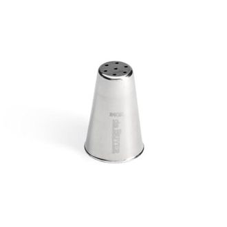 De Buyer De Buyer - Douille &agrave; nid en inox - 7 trous &Oslash; 1,3 mm - En Inox, Id&eacute;ale pour D&eacute;corer, Garnir et Remplir, Sans Soudure pour Hygi&egrave;ne Parfaite, SAdapte aux