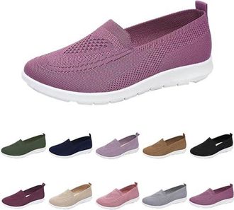 Generic Chaussures orthop&eacute;diques pour femme - Baskets d&eacute;t&eacute; confortables &agrave; enfiler - En maille - L&eacute;g&egrave;res - Respirantes - Semelle souple - Chaussures de sport -