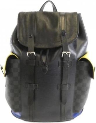 Louis Vuitton unisex, Pre-owned, Noir, Taille: ONE Size Sac &agrave; dos en toile Pre-owned