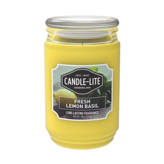 Candle-Lite Fresh Lemon Basil Duftkerze 18 oz Jar mit Snug Deckel