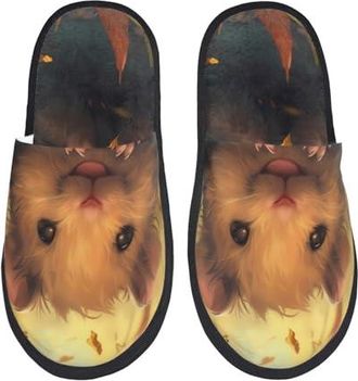 Generic Pantoufles En Feutre Cochon DInde Mignon Avec Un Tournesol Peluche Pantoufles DH&ocirc;tel Portative Chaussons DInt&eacute;rieur Pour Int&eacute;rieur Voyage Automne M