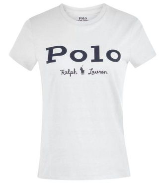 Polo Ralph Lauren T-Shirt Retro Signature Logo L Hochwertiges Baumwolljersey. Weich, atmungsaktiv,langlebig