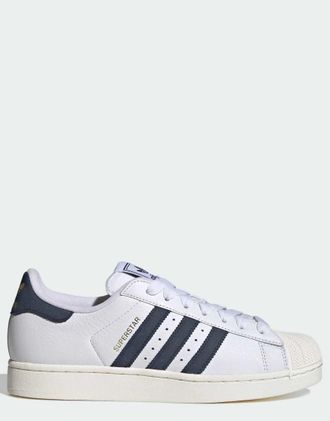 adidas Originals Superstar ii Schuhe in Cloud White / Night Indigo-Wei&szlig;