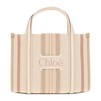 Chlo&eacute; Woody Loop Small Tote Bag - - Bags - Damen - Beige - ONE SIZE
