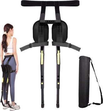 Generico Unsichtbarer Stuhl: Beinst&uuml;tze ohne Stuhl, ergonomischer tragbarer Sitz, verstellbare Halterung mit 3 G&auml;ngen, f&uuml;r Friseure, Fotografen, Komfort, tragb