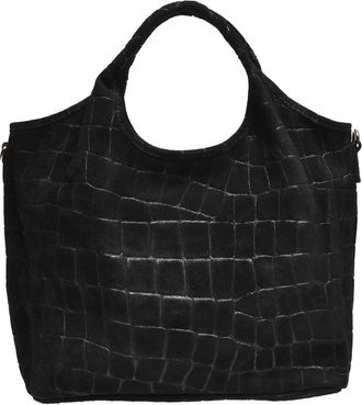 Anna Luchini Schwarz Rindsledertasche