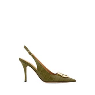 Ferragamo Damen, Schuhe, Gr&uuml;n, 39 1/2 EUGr&ouml;&szlig;e