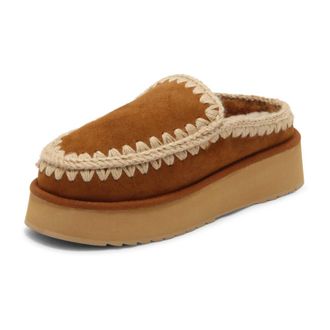 Mou Eskimo Platform Clog Hausschuhe - - Shoes - Damen - Braun - 36 EU