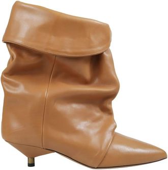 Isabel Marant Stiefel - Draped High-Heel Boots - Gr. 36 (EU) - in Braun - f&uuml;r Damen