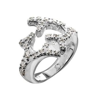 Folli Follie 3R9S171C Bague en argent sterling pour femme Taille 54