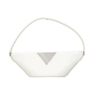 The Attico Schultertasche mit geometrischem Detail - - Bags - Damen - Wei&szlig; - ONE SIZE