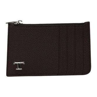 Tod's TSY Porta Carte Zip Medio T - Homme - Accessoires - Brun - Taille: ONE Size