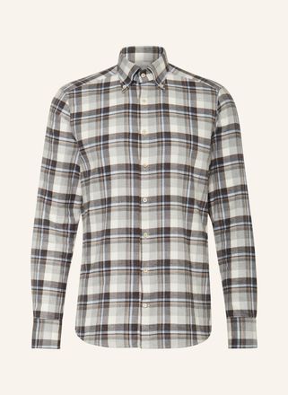 Stenstr&ouml;ms Flanellhemd Slimline Fit blau