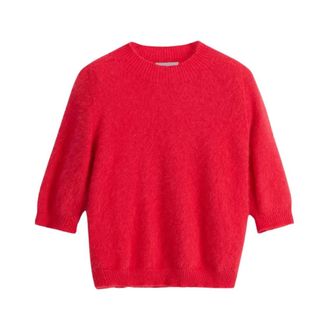 Roberto Collina Girocollo MC - - Knitwear - Damen - Rot - S