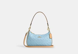 Coach Teri Schultertasche Aus Signature-Denim