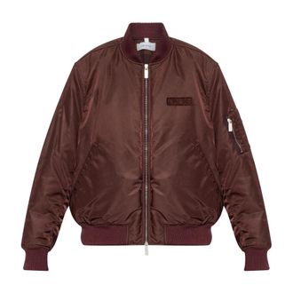 Off-white Insulated Logo Jacket - - Jackets - Damen - Rot - L