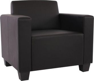 Hhg Modular Sessel Loungesessel Moncalieri, Kunstleder schwarz
