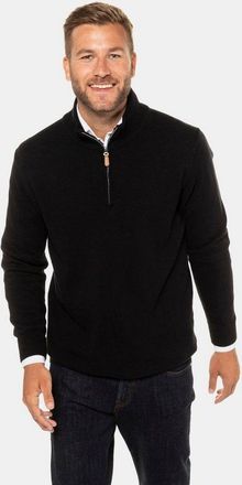 JP1880 Rundhalspullover bis 7XL Troyer aus Strick Pullover mit Stehkragen