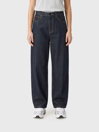 Carhartt Work in Progress Brandon Wide-Leg-Jeans mit mittlerer Leibh&ouml;he aus Baumwolldenim mit Logo hinten