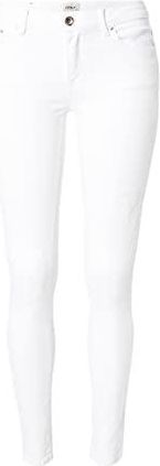 Only ONLPAOLA Life REG SK DEST DNM AZ4175 Jean Coupe Skinny, Blanc, M / 34L Femme