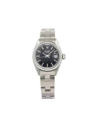 Rolex montre Date 26 mm pre-owned - Noir