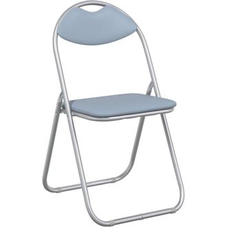 vidaXL Klappstuhl 8 pcs Grau 48 x 43,5 x 81 cm Kunstleder vidaXL