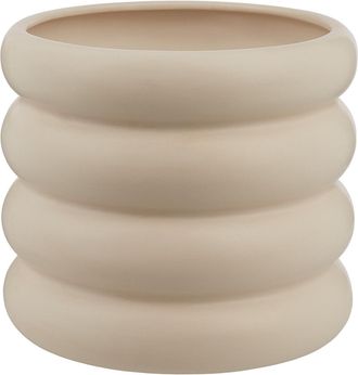 Butlers Blumen&uuml;bertopf Steingut &Oslash;8,5cm Hoop | Pflanzgef&auml;&szlig; mit modernem Ring-Design | &Uuml;bertopf f&uuml;r Sukkulenten & Kr&auml;uter | Pflanztopf f&uuml;r Tisch & Fensterbank